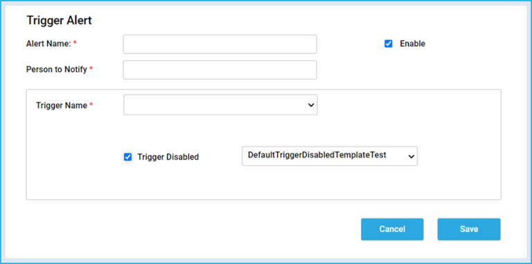 Adding a Trigger Alert | RPA Genie Help