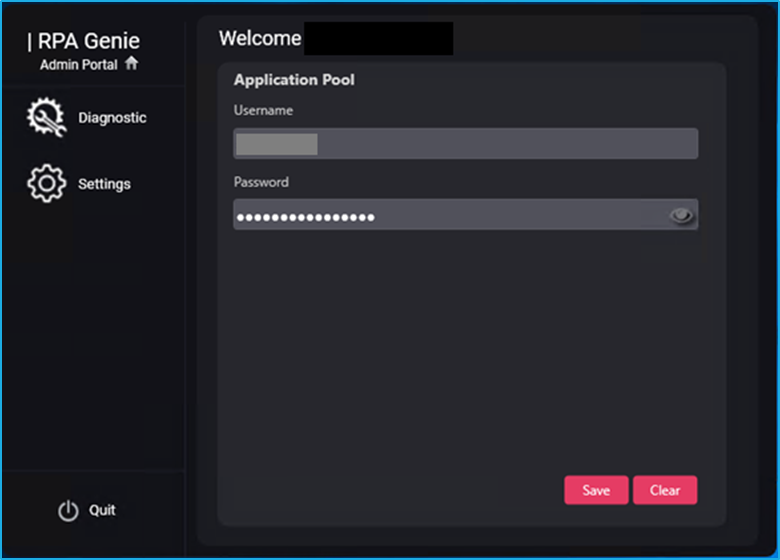 RPA Genie Administrative Console - ClaySys Technologies