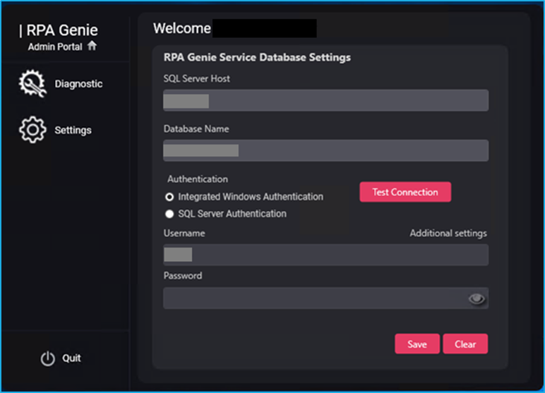 RPA Genie Administrative Console - ClaySys Technologies