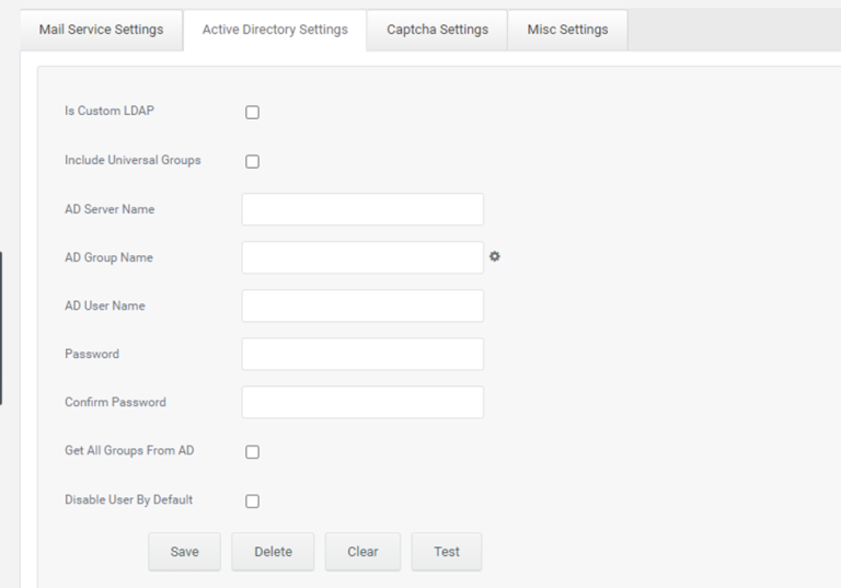 AppForms Settings - ClaySys Technologies