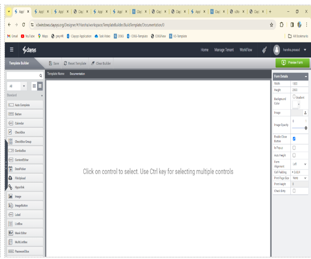Template Builder - ClaySys Technologies
