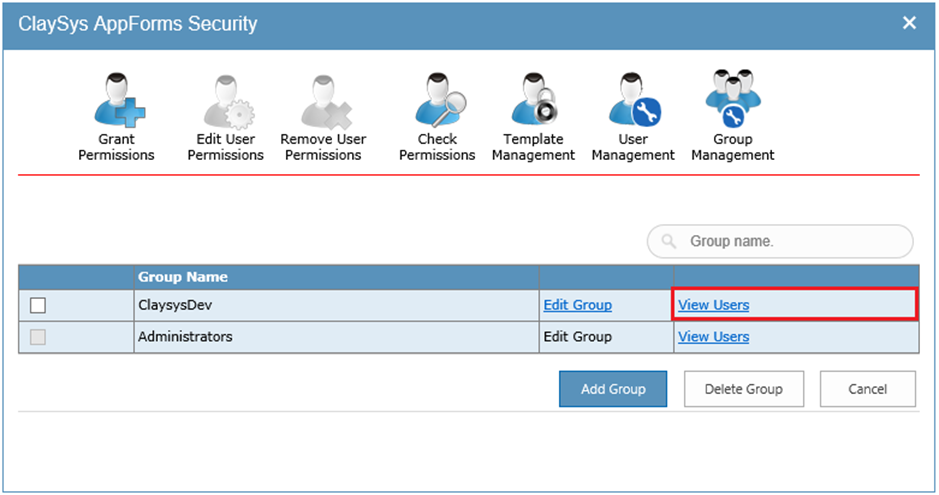 Group Management - ClaySys Technologies