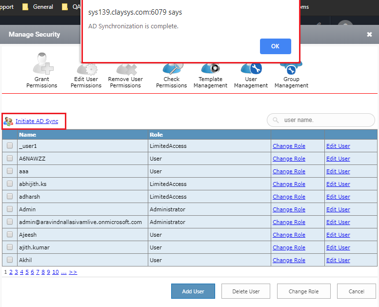 Initiate AD Sync - ClaySys Technologies