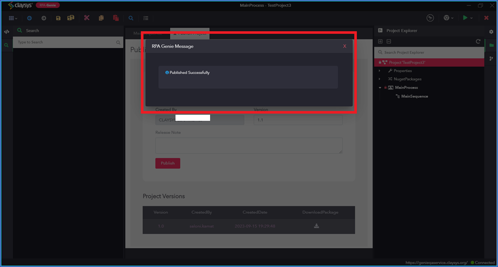 Publishing a Project - ClaySys Technologies